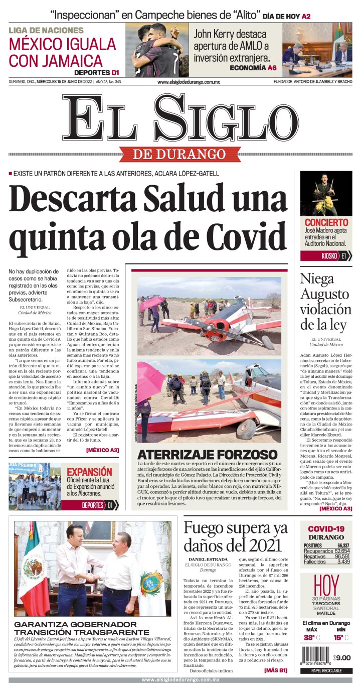 Hemeroteca de El Siglo de Durango, edición impresa