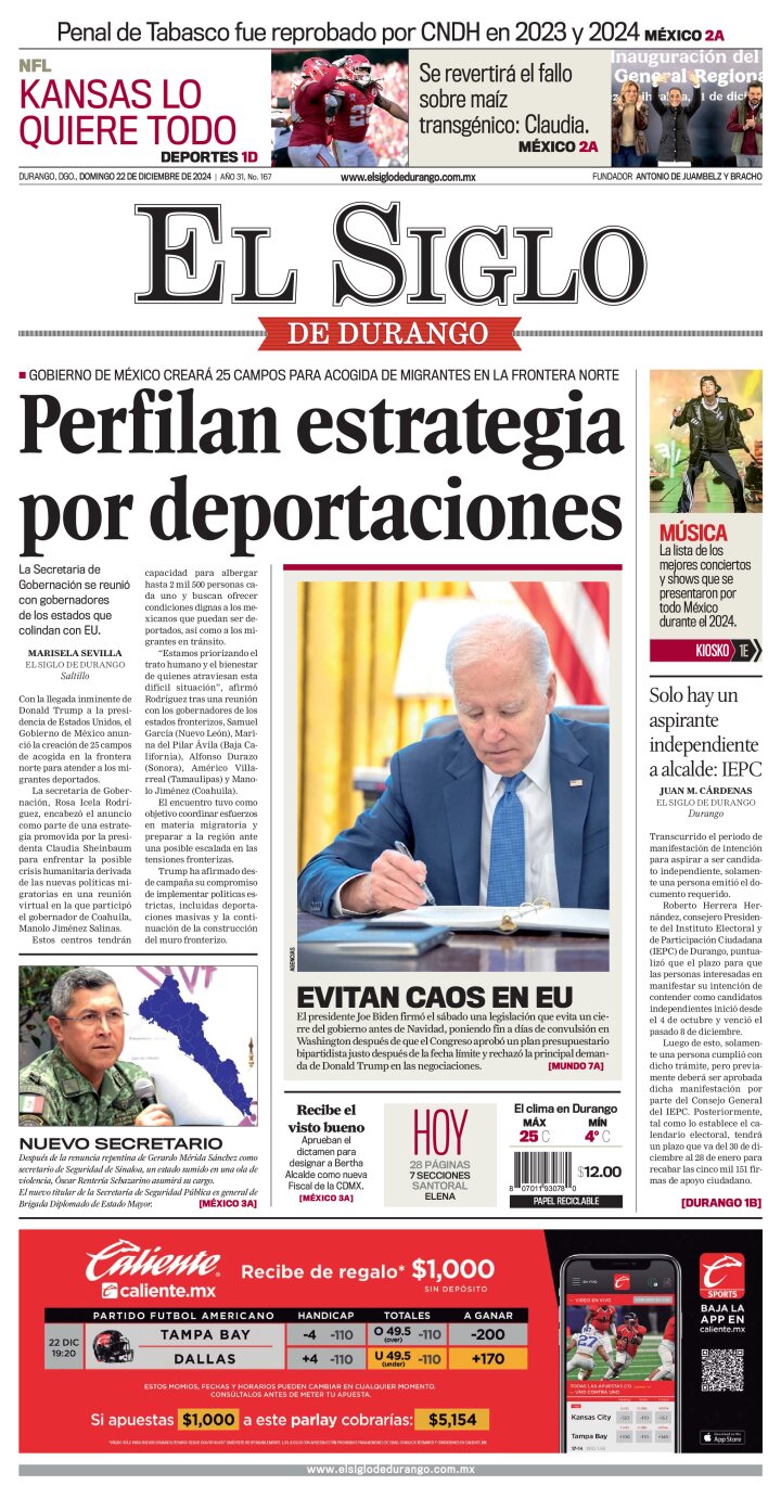 Hemeroteca de El Siglo de Durango, edición impresa