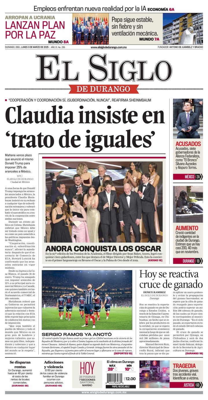 Hemeroteca de El Siglo de Durango, edición impresa