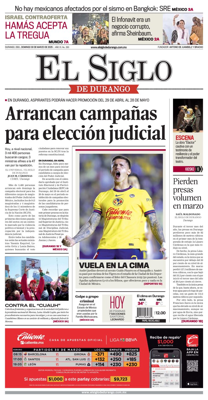 Hemeroteca de El Siglo de Durango, edición impresa