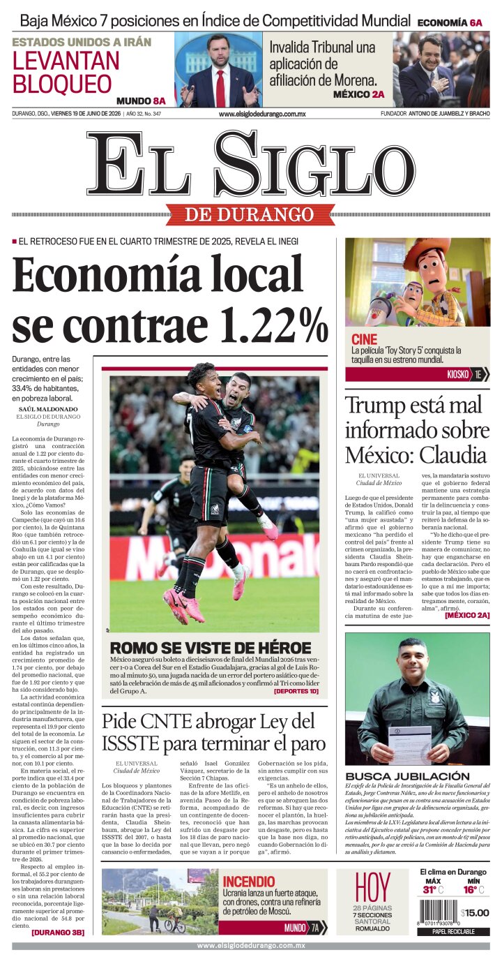 Hemeroteca de El Siglo de Durango, edición impresa